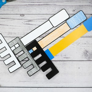 Rake Craft Template: Cut and Glue Activity (PDF) - Etsy