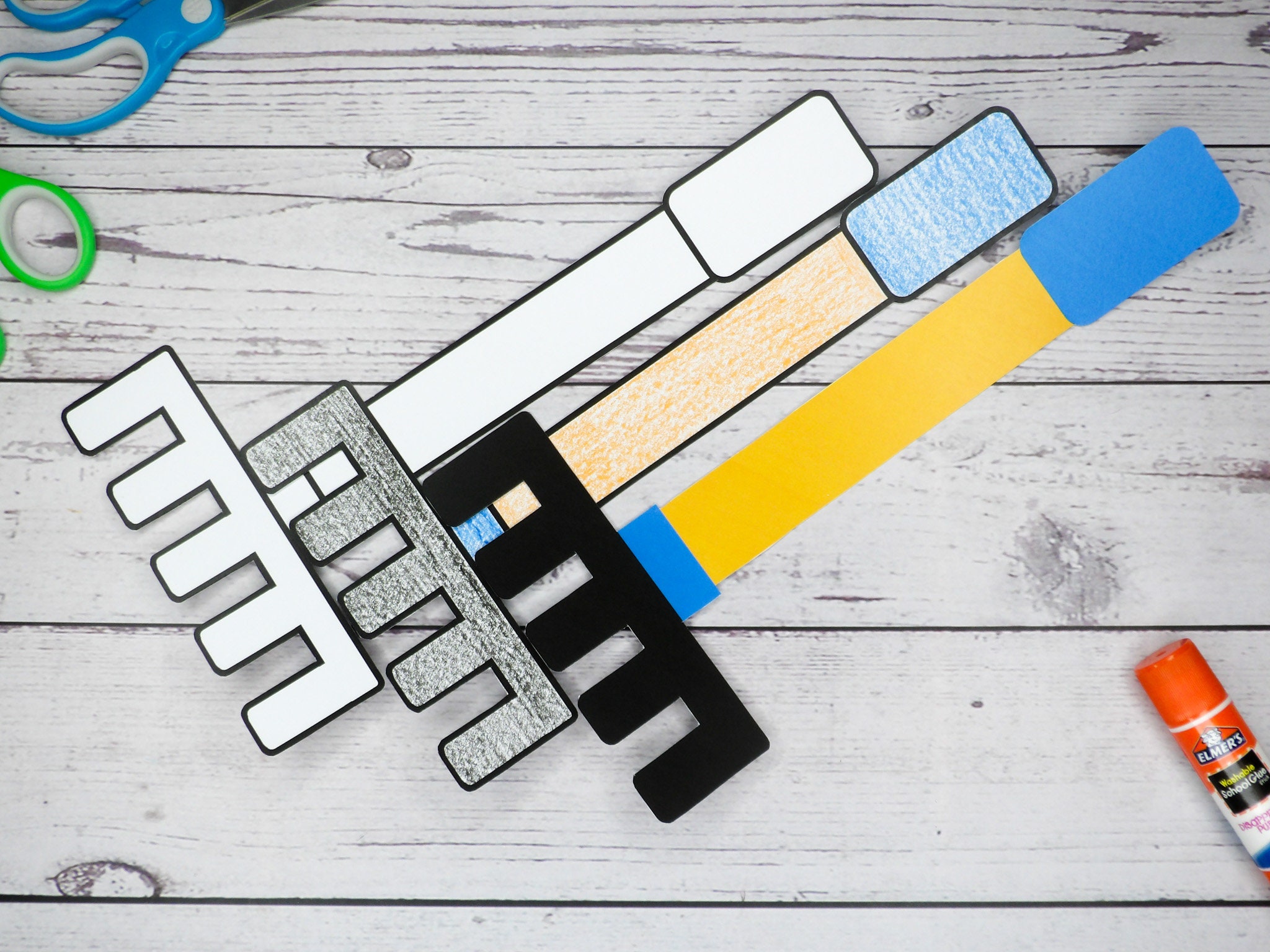 Rake Craft Template a Cut and Glue Activity for Preschool, Toddler ...