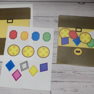 Pirate Treasure Chest Craft Template, Printable Cut and Glue Paper ...