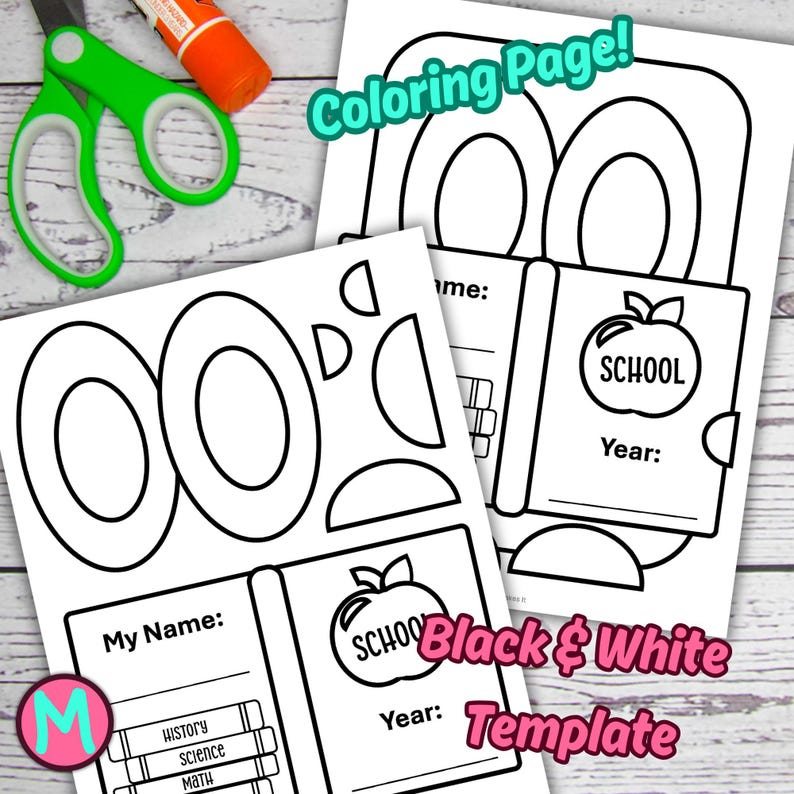 Pink School Monster Craft Template, Name Craft for School, 1st Day of ...