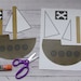 Pirate Ship Paper Craft Pattern Template for Kids in Preschool ...