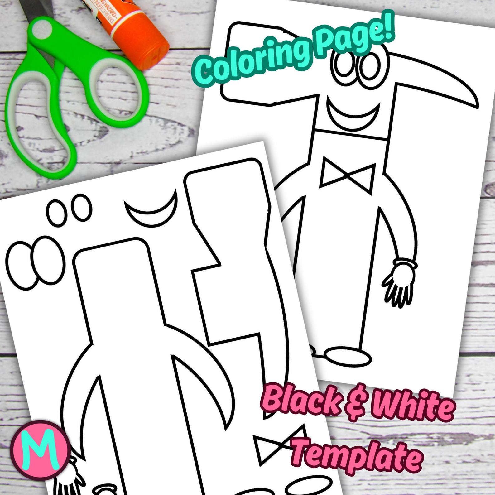 Hammer Craft Template: Cut and Glue Activity for Kids (PDF) - Etsy