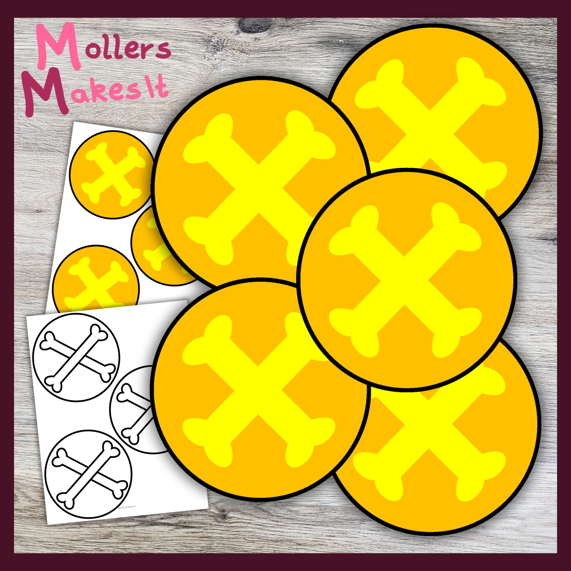 Gold Coin Craft Template for Kids in Preschool, Kindergarten ...