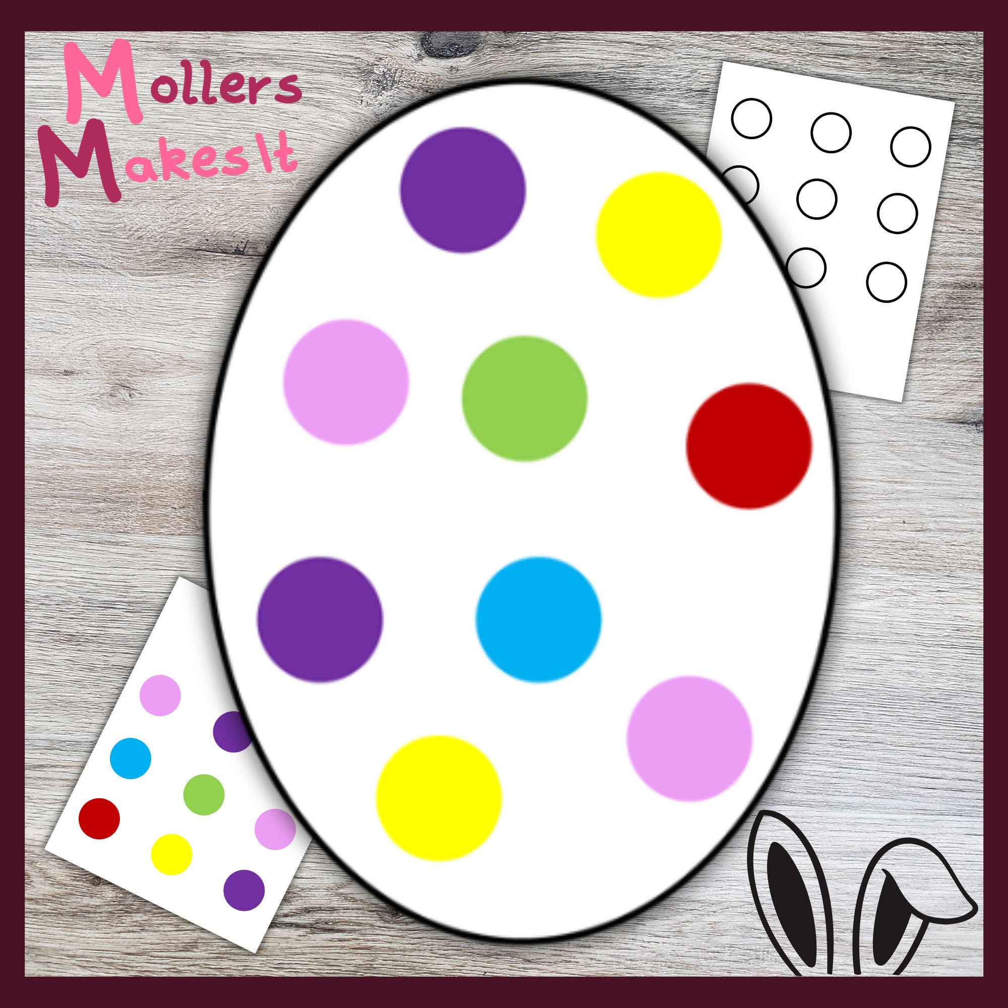 Egg Paper Craft Template for Kids in Preschool, Kindergarten ...