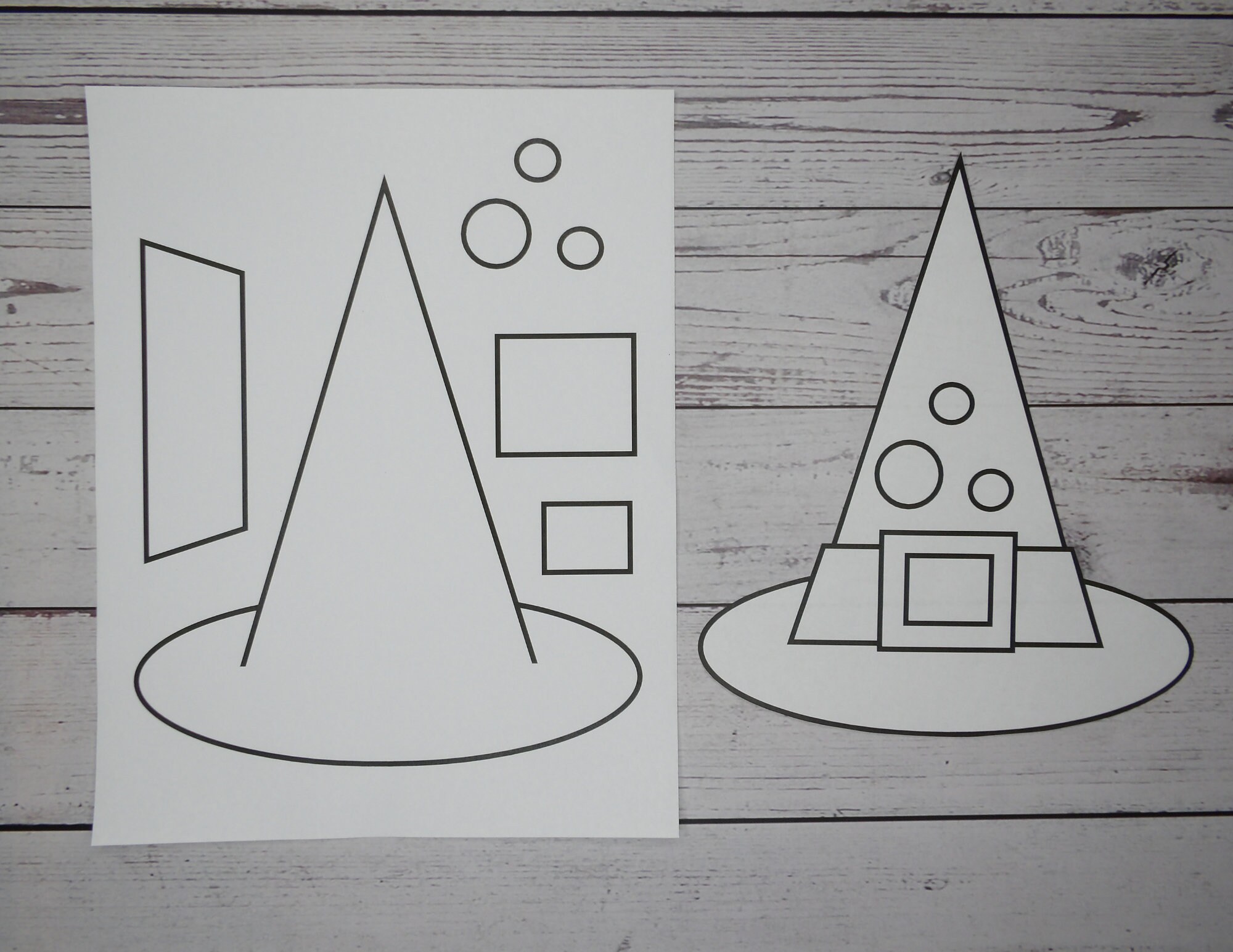 Witch Hat Craft Template for Kids, Preschool, Kindergarten, Elementary ...