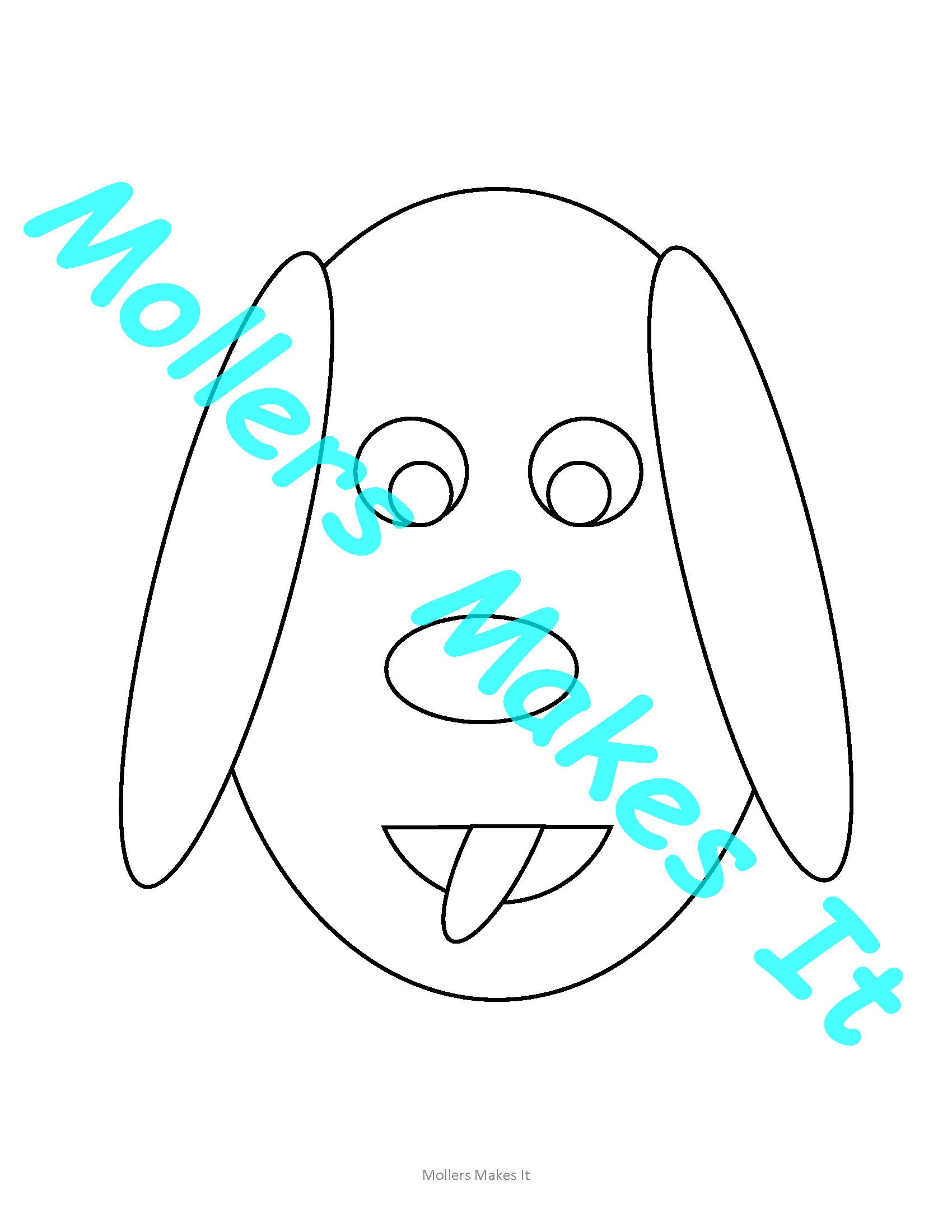 Easy Dog Craft Template for Preschool, Kindergarten, Elementary ...