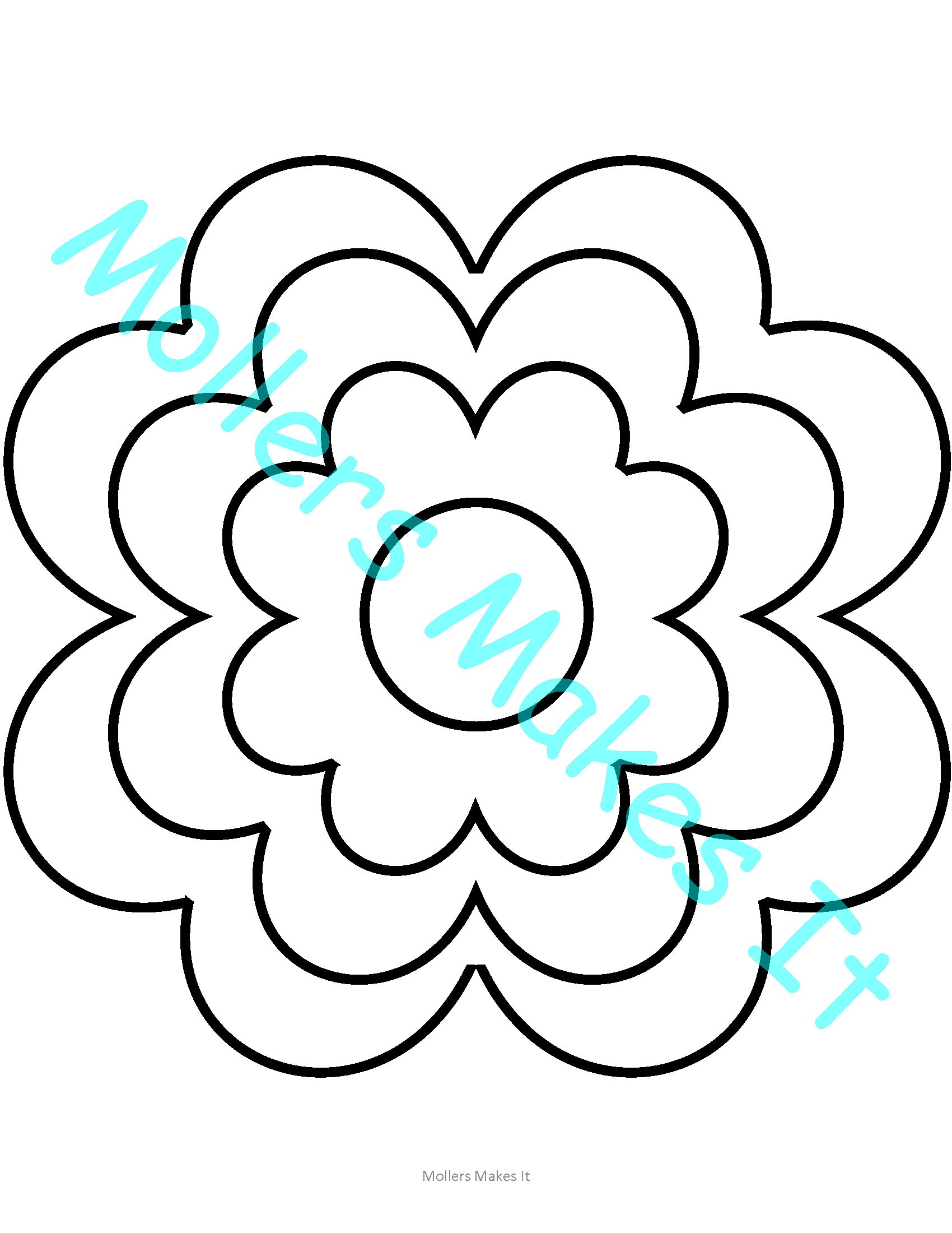 Fabulous Garden Flower Craft Template for Preschool, Kindergarten ...