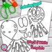 Octopus Paper Craft Template: Cut and Glue Activity (PDF) - Etsy