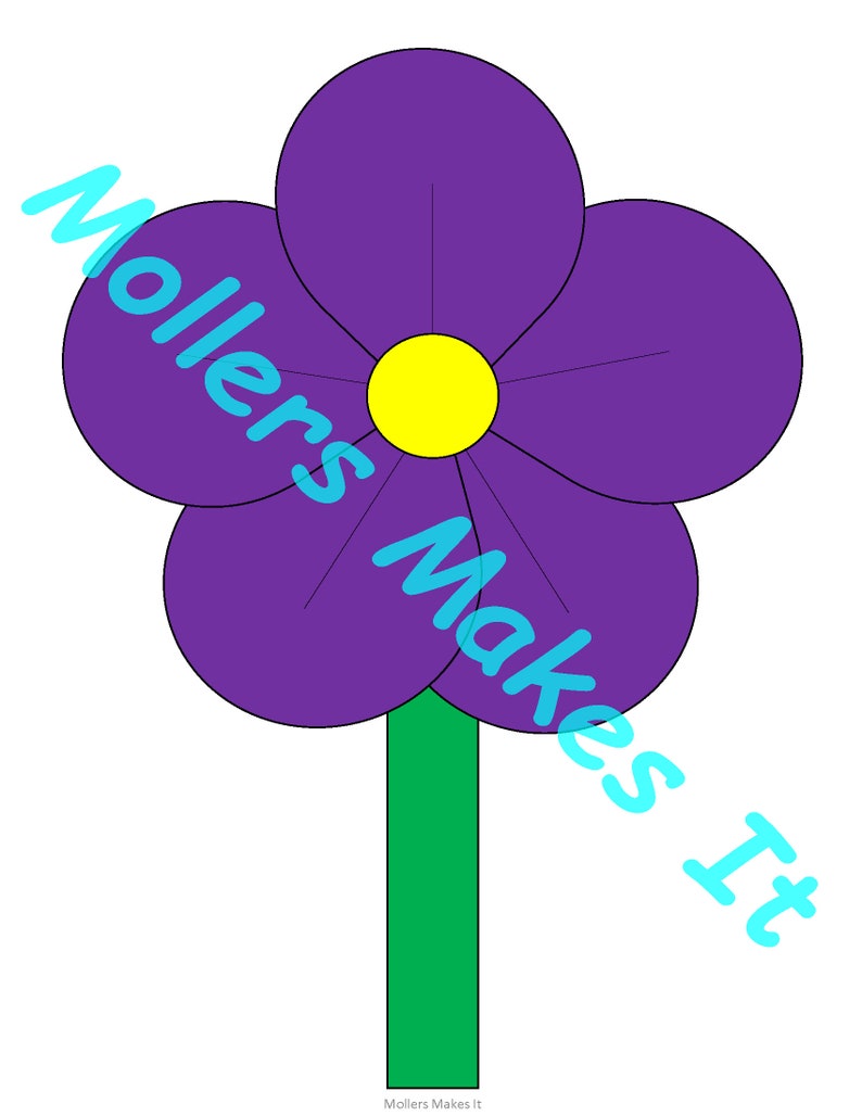 Spring Flowers Craft Template for Kids in Preschool, Kindergarten ...