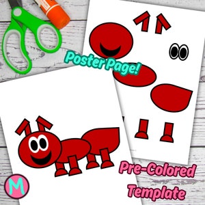 Ant Craft Template: Printable Cut and Glue Activity (PDF) - Etsy