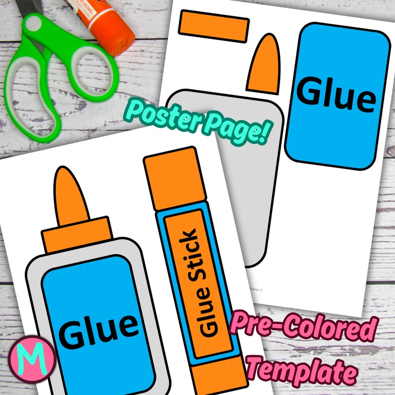 Gleeful Glue Craft Template for Kids, Preschool, Kindergarten ...