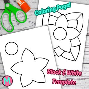 Poinsettia Paper Craft Template: Christmas Cut & Glue Activity (PDF ...