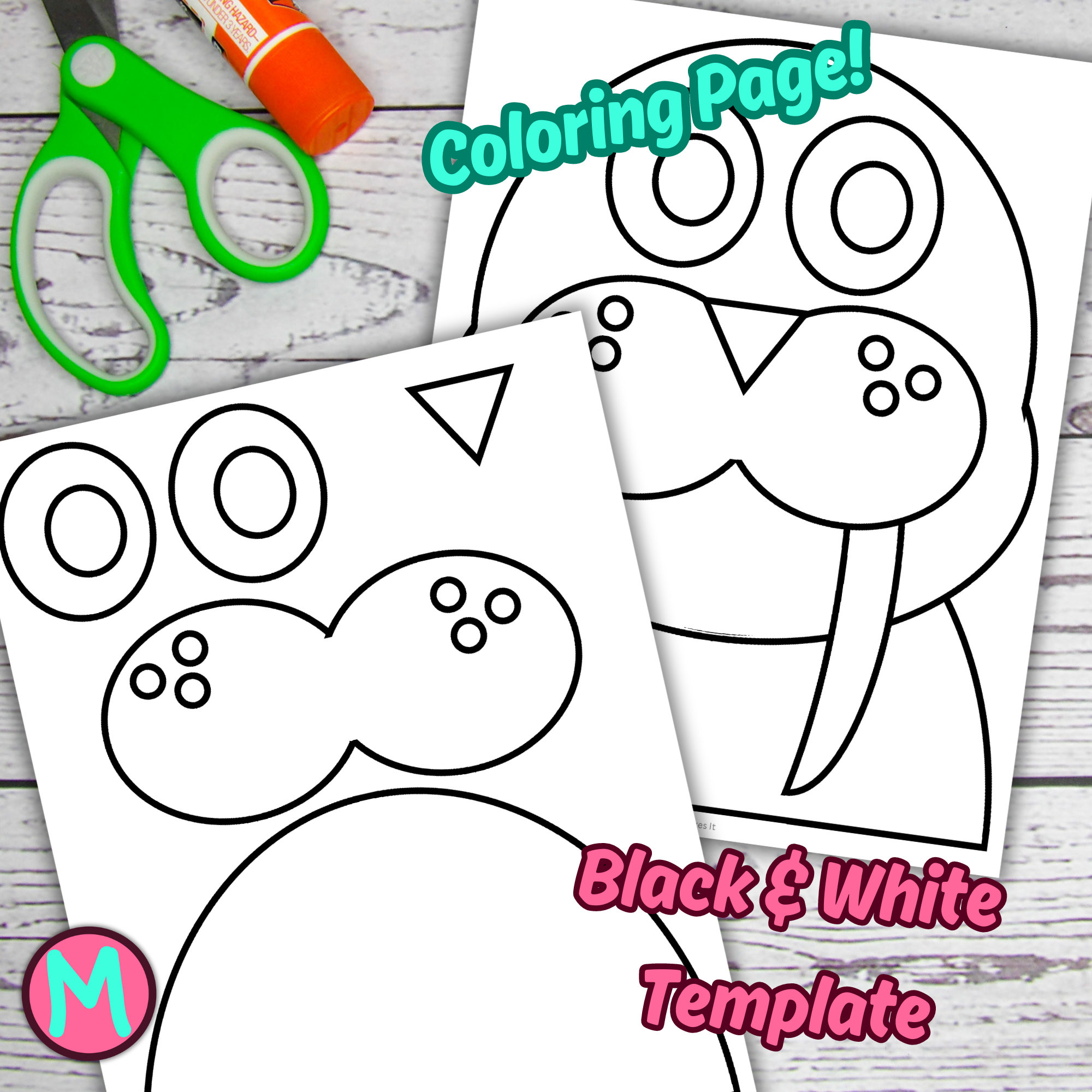 Walrus Craft Template for Kids Paper Pattern for Preschool, Build a ...