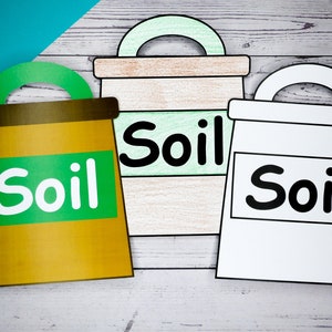 Bag of Soil Craft Template: Kids Cut & Paste Activity (PDF) - Etsy