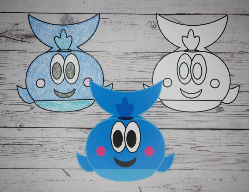 Whale Craft Template for Kids in Pattern for Preschool, Kindergarten ...