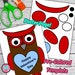 Valentine Owl Craft Template, Valentine's Day Craft for Preschool ...