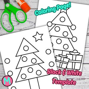 Christmas Tree With Presents Craft Template: Cut & Glue Paper Craft ...
