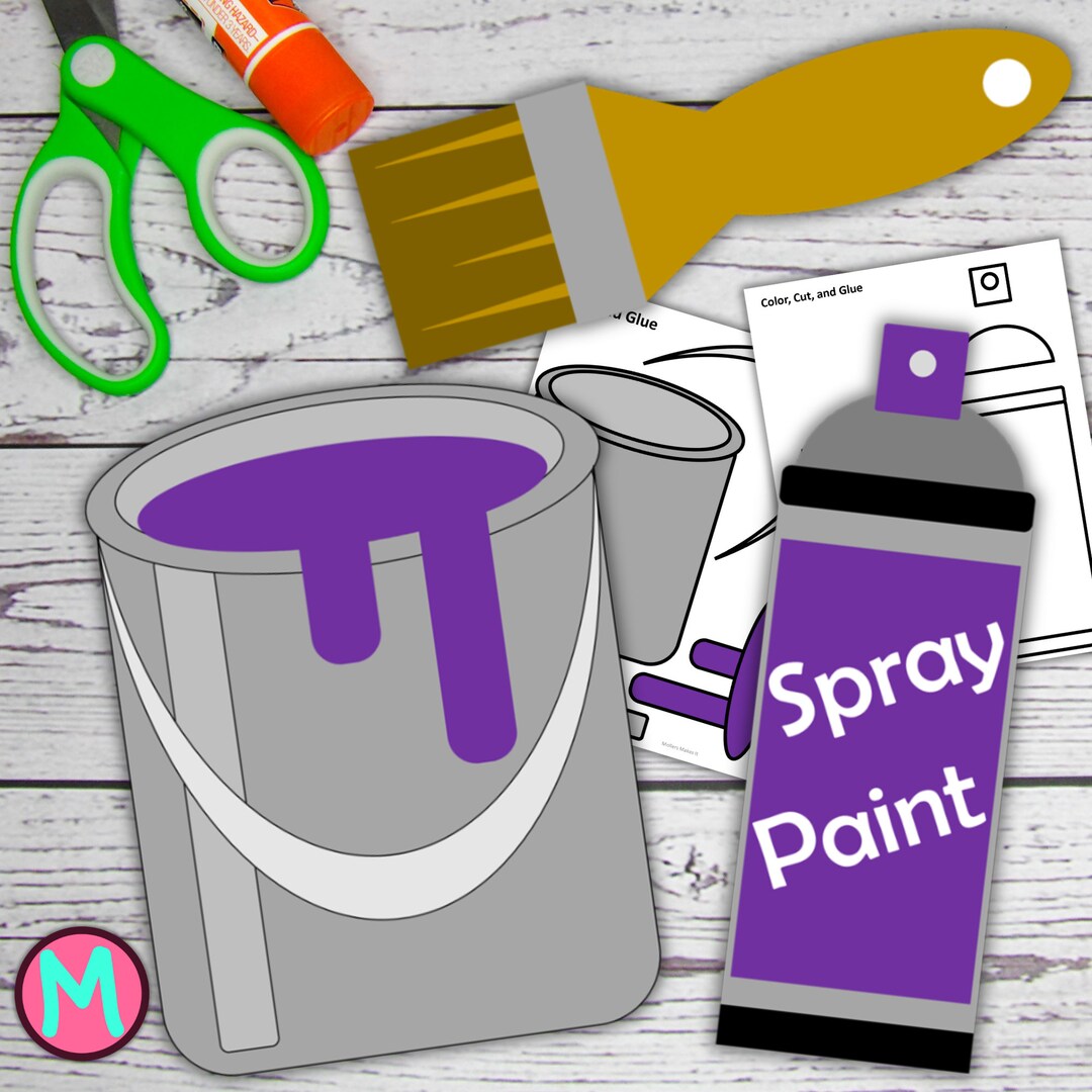 Painting Craft Template Bundle for Preschool, Kindergarten, Elementary ...