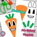 Carrot Craft Template for Kids, Preschool, Kindergarten, Elementary ...