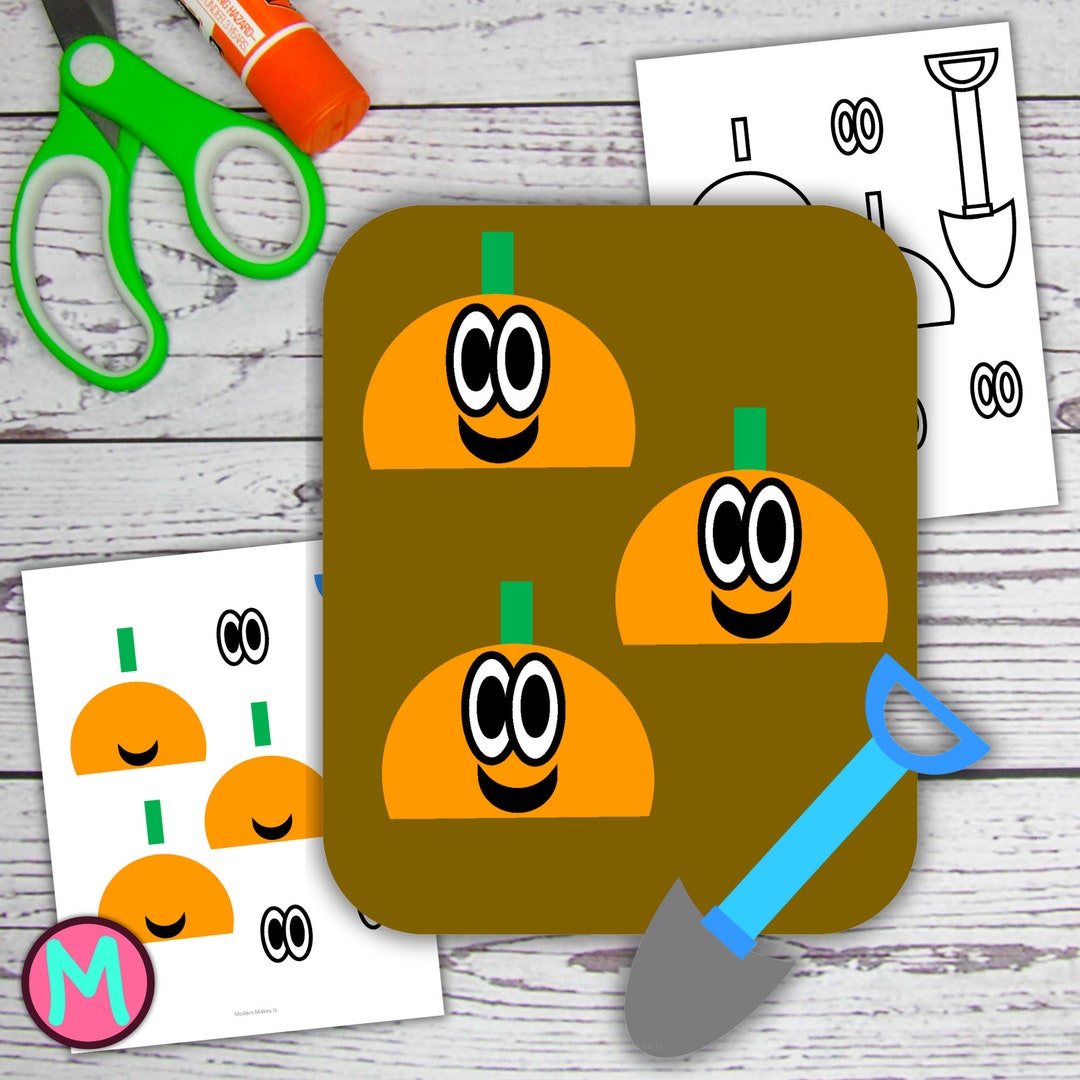 Carrots in the Ground Craft Template, Cut and Glue Activity for ...