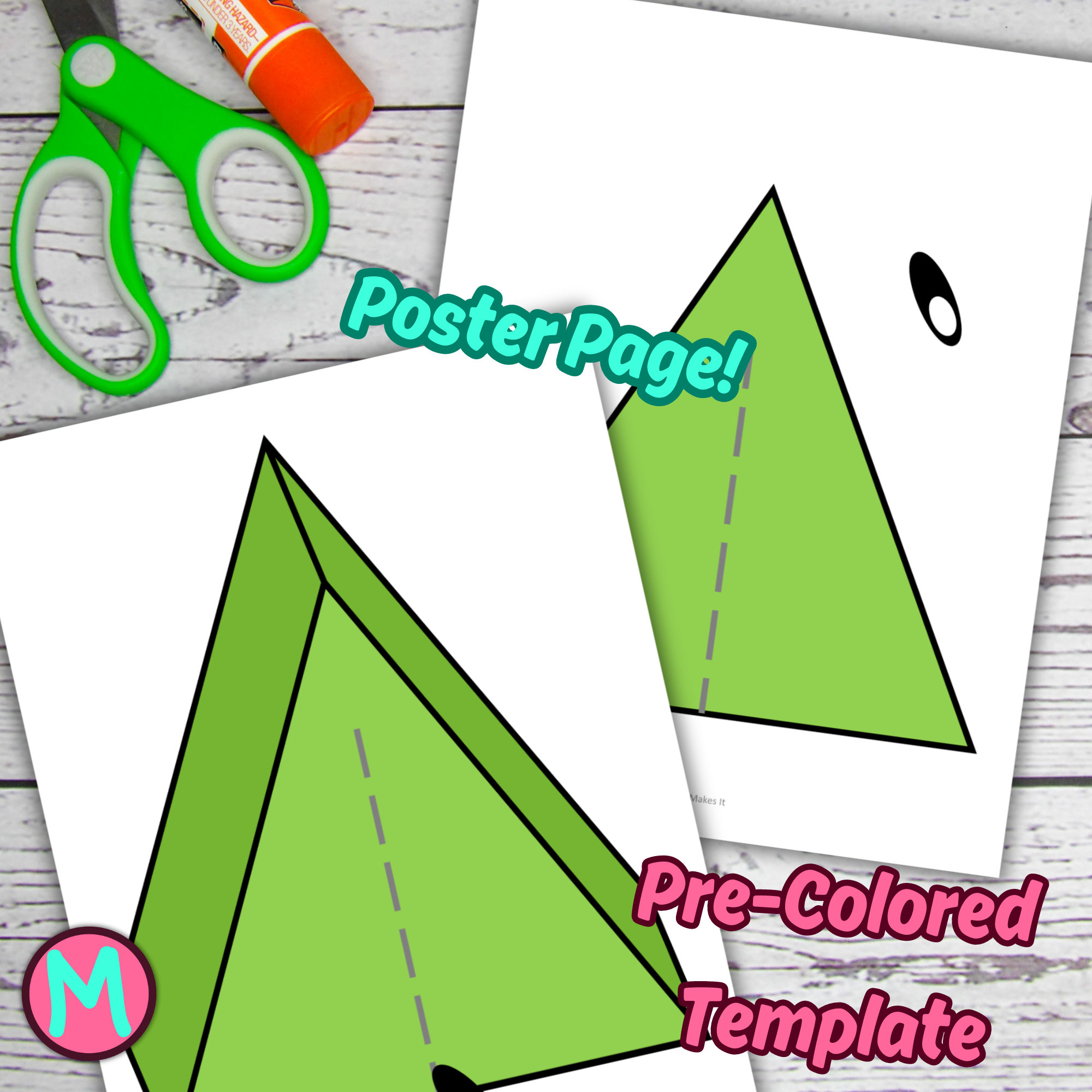 Tent Craft Template for Kids, Cut and Glue Toddler Craft, Simple Craft ...