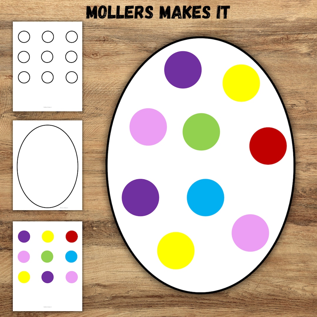 Egg-citing Easter Egg Paper Craft for Kids Preschool - Etsy