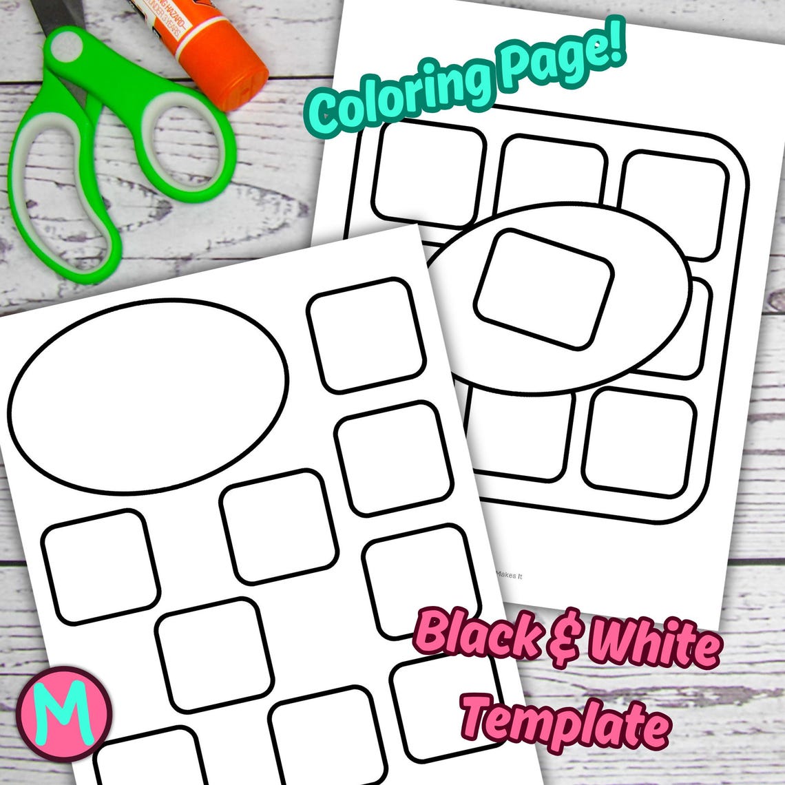 Waffle Craft Template for Kids, Simple DIY Waffle Craft for ...