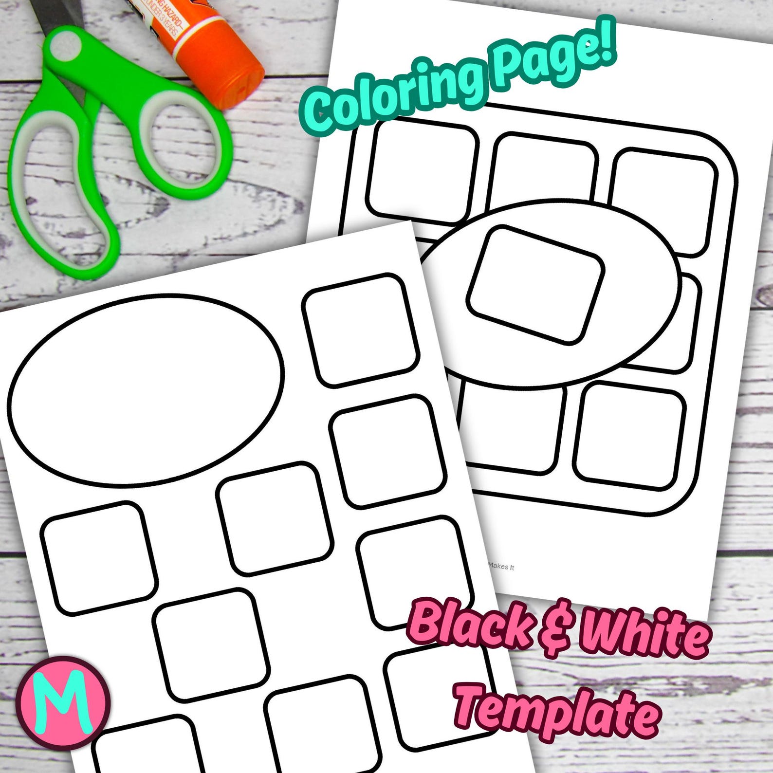 Waffle Craft Template for Kids, Simple DIY Waffle Craft for ...