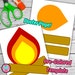 Campfire Craft Template: Cut & Paste Activity for Kids (PDF) - Etsy