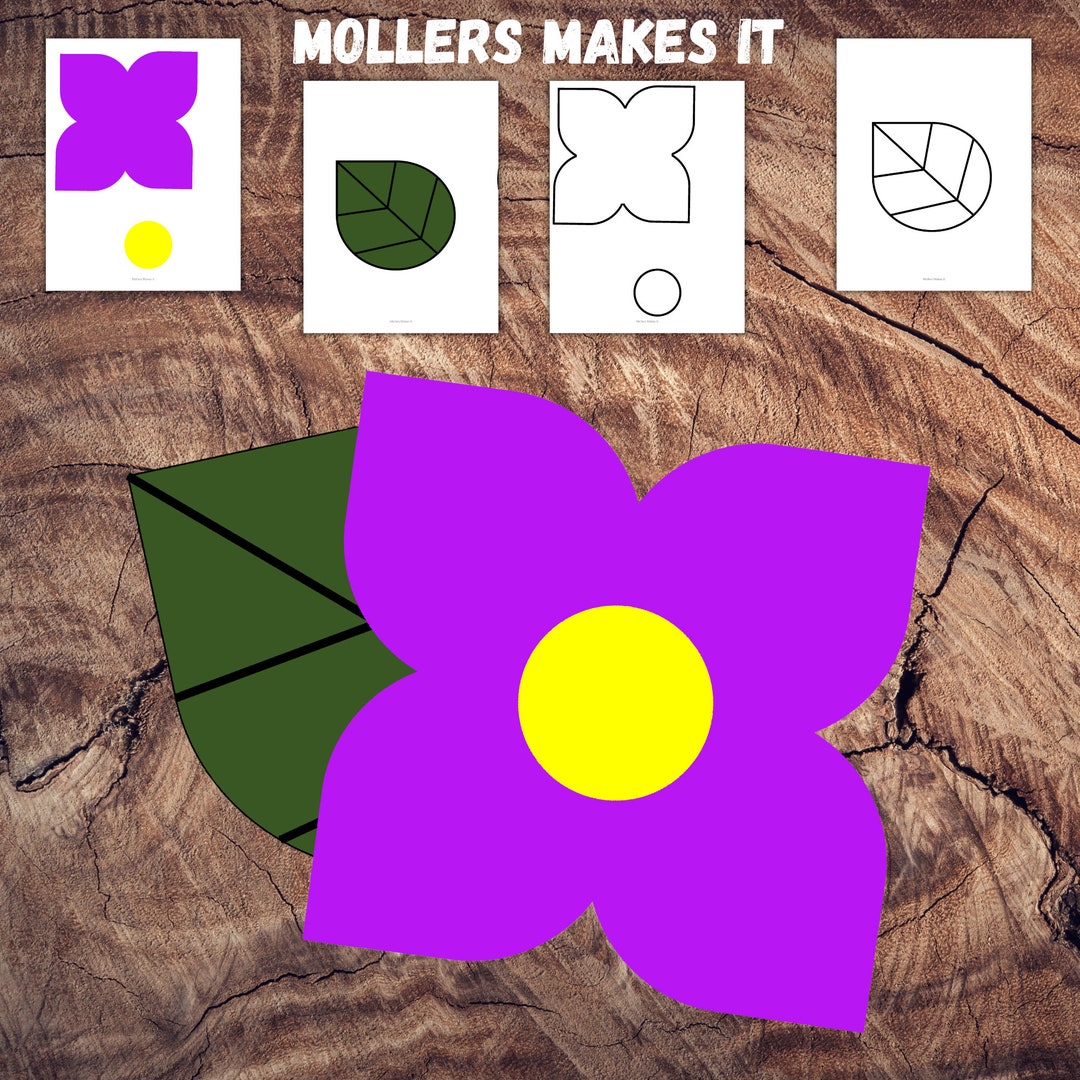 Festive Flowers Craft Template for Preschool Kindergarten - Etsy