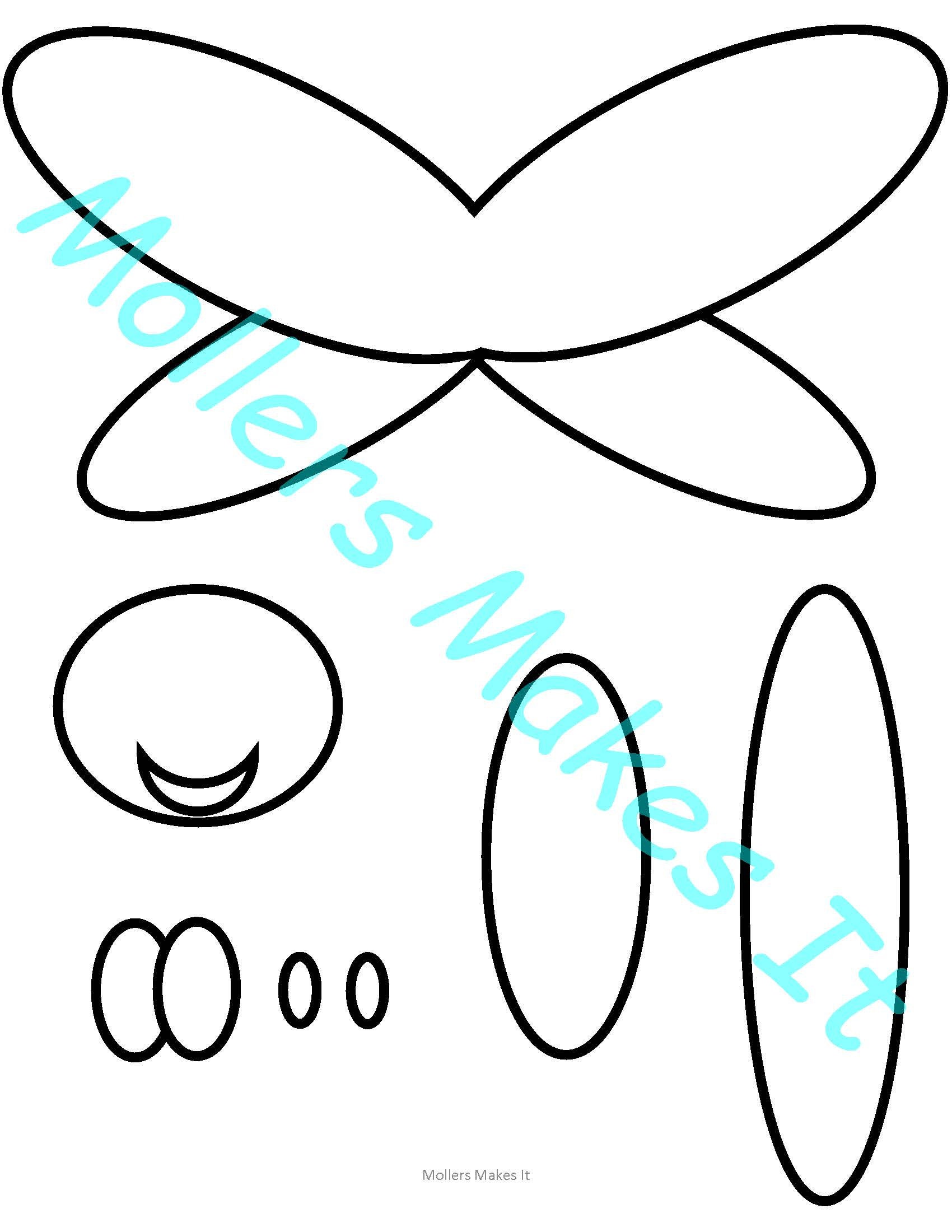 Dragonfly Paper Craft Pattern Template for Kids in Preschool ...