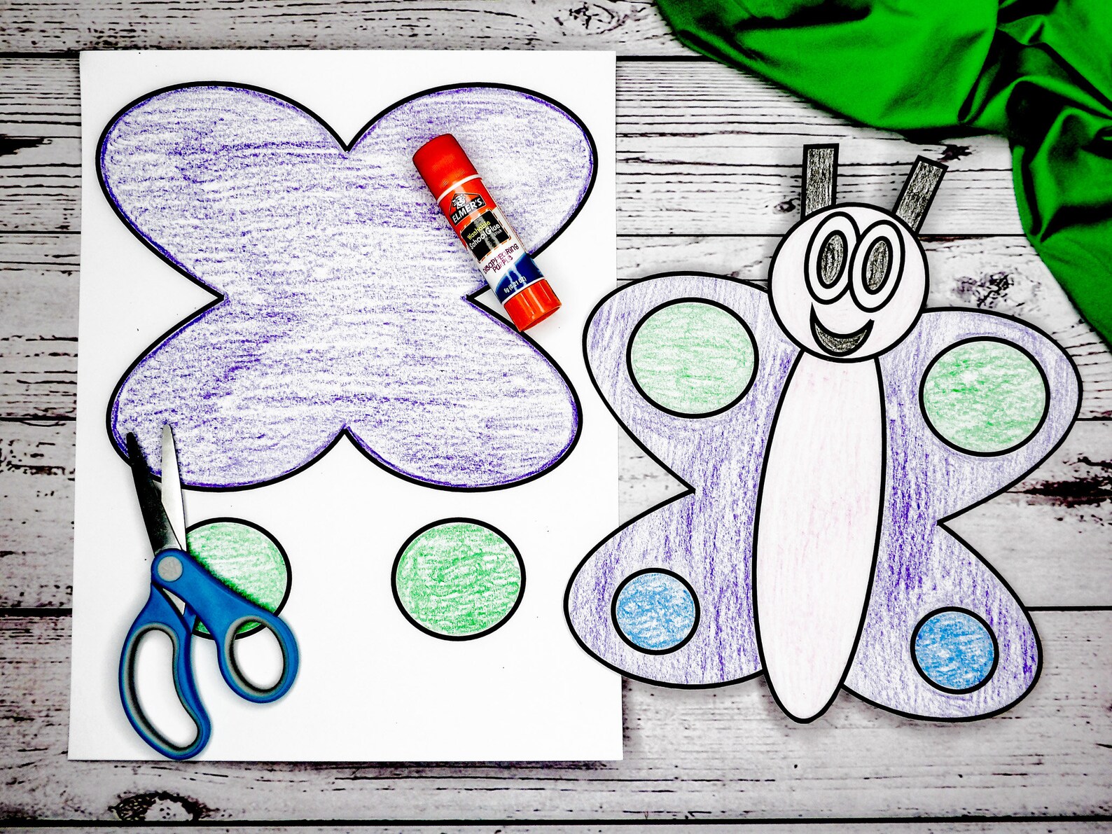 Summer Butterfly Craft Template for Toddlers, Preschoolers ...