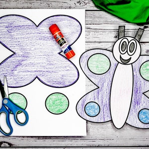 Summer Butterfly Craft Template for Toddlers, Preschoolers ...