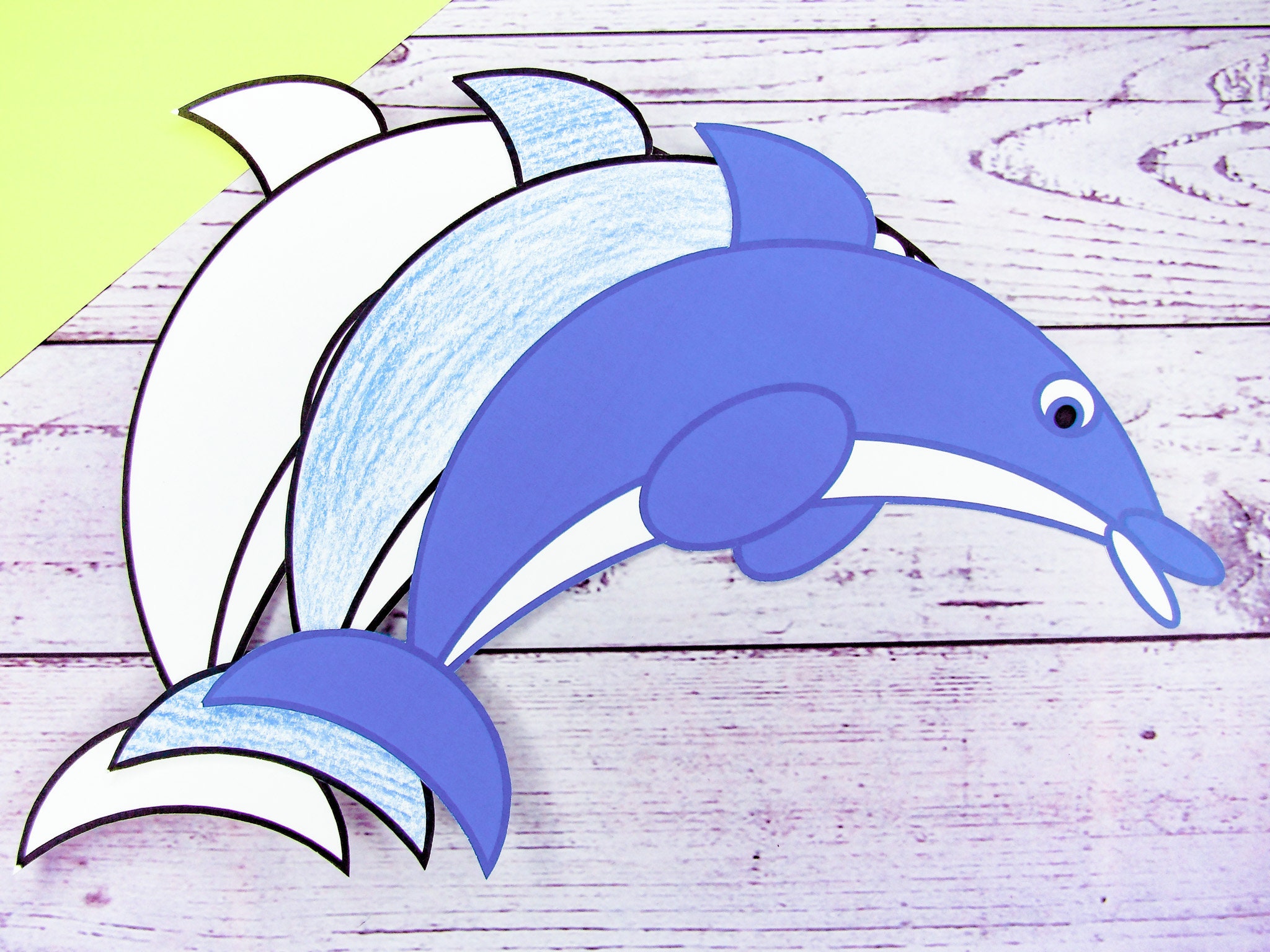 Dolphin Craft Template for Preschool, Kindergarten, Elementary ...