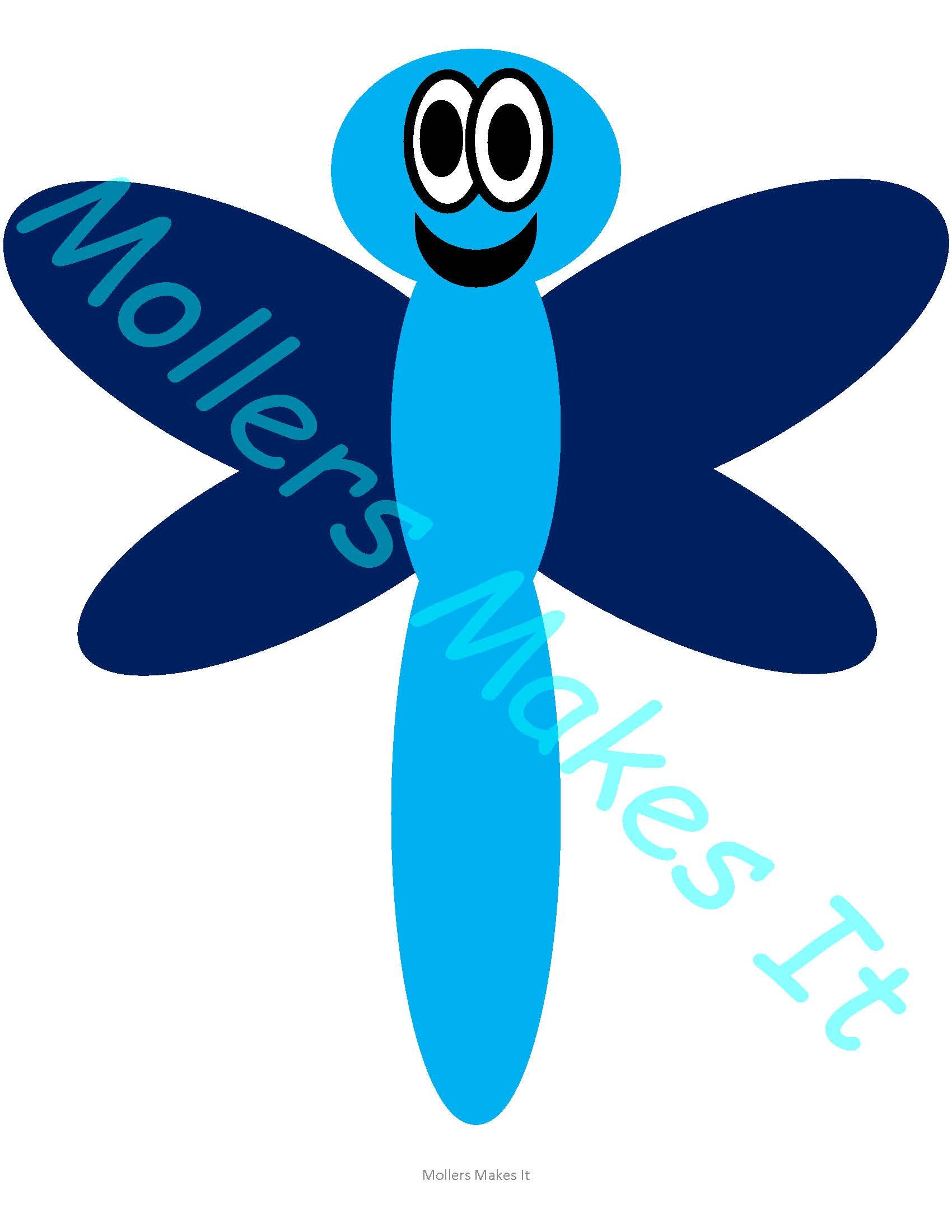 Dragonfly Paper Craft Pattern Template for Kids in Preschool ...