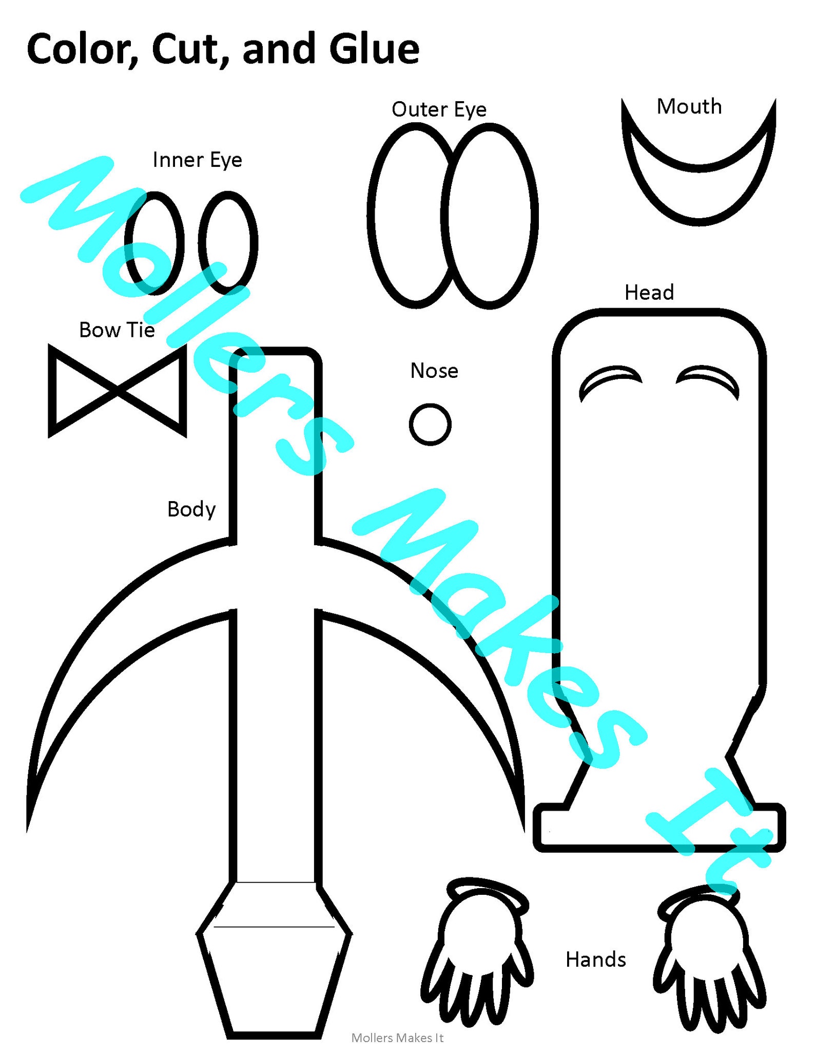 Screwdriver Craft Template for Kids in Preschool, Kindergarten ...