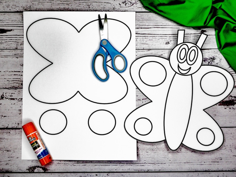 Summer Butterfly Craft Template for Toddlers, Preschoolers ...