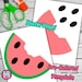 Watermelon Craft Template for Kids, Cut and Glue Craft Template ...