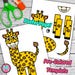 Gallant Giraffe Craft Template for Kids in Preschool, Simple Cut and ...