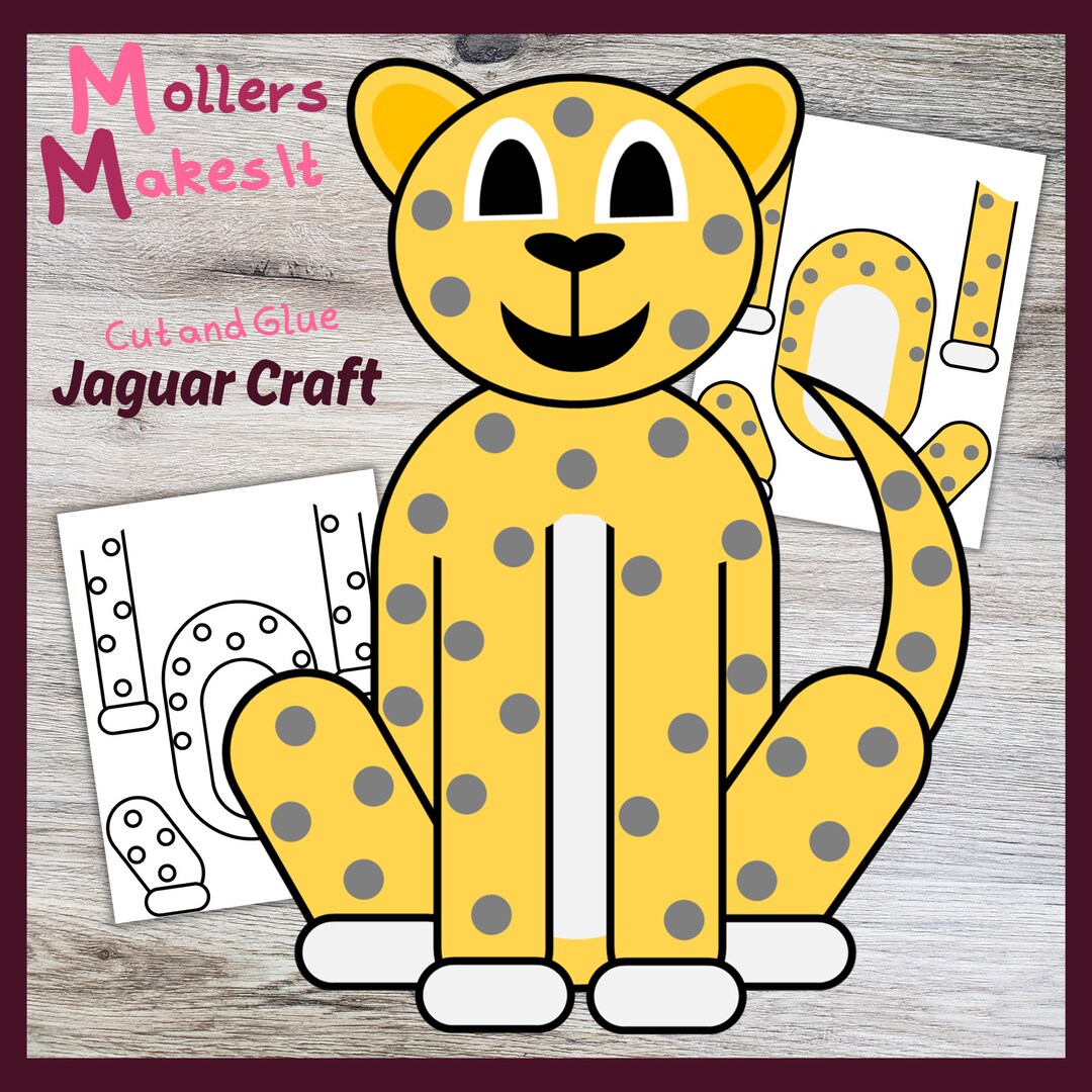 Jaguar Craft Template Printable Paper Pattern for kids preschool ...