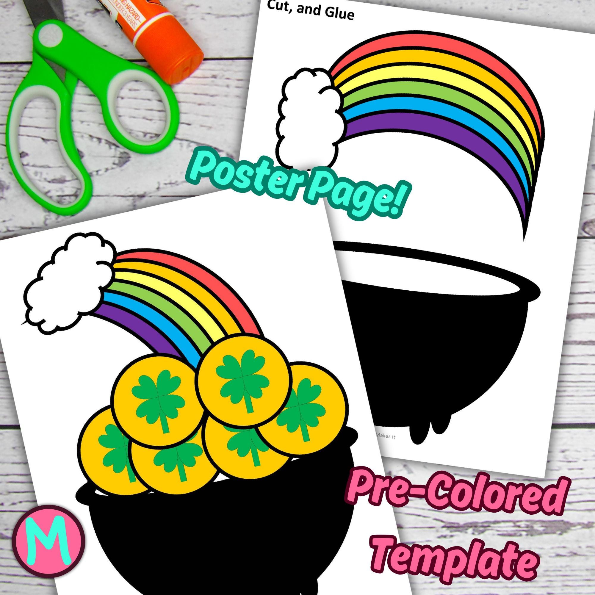St. Patrick's Day Craft Templates: Kids Activity Bundle (PDF) - Etsy