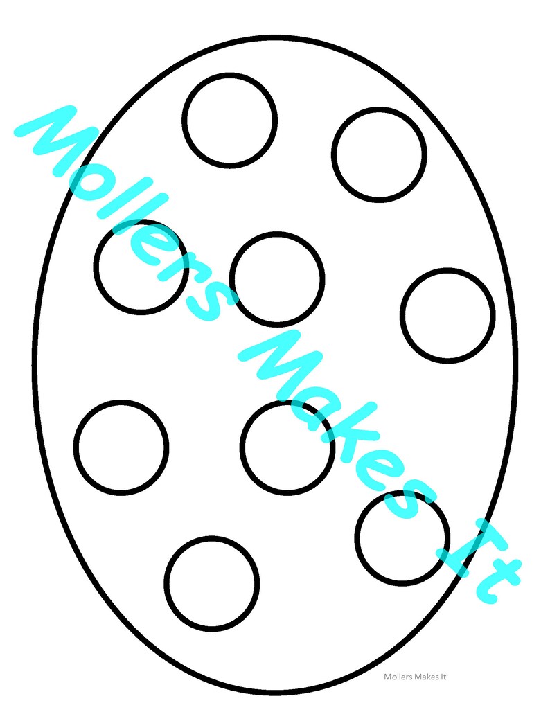 Egg Paper Craft Template for Kids in Preschool, Kindergarten ...