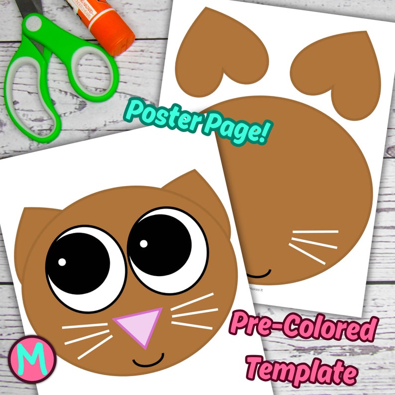 Mouse Lemur Craft Template, Kids Printable Craft, Preschool Animal ...