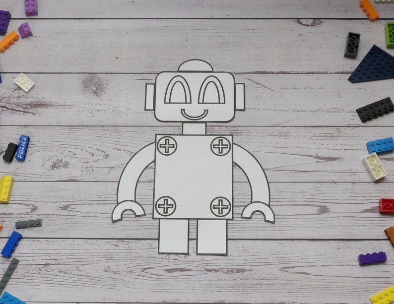 Rare Robot Paper Craft Template for Kids Preschool - Etsy Australia