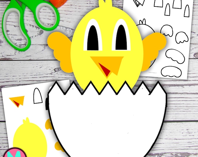 Chick Craft Template | Farm Animal Activities | Paper Bag Puppets ...