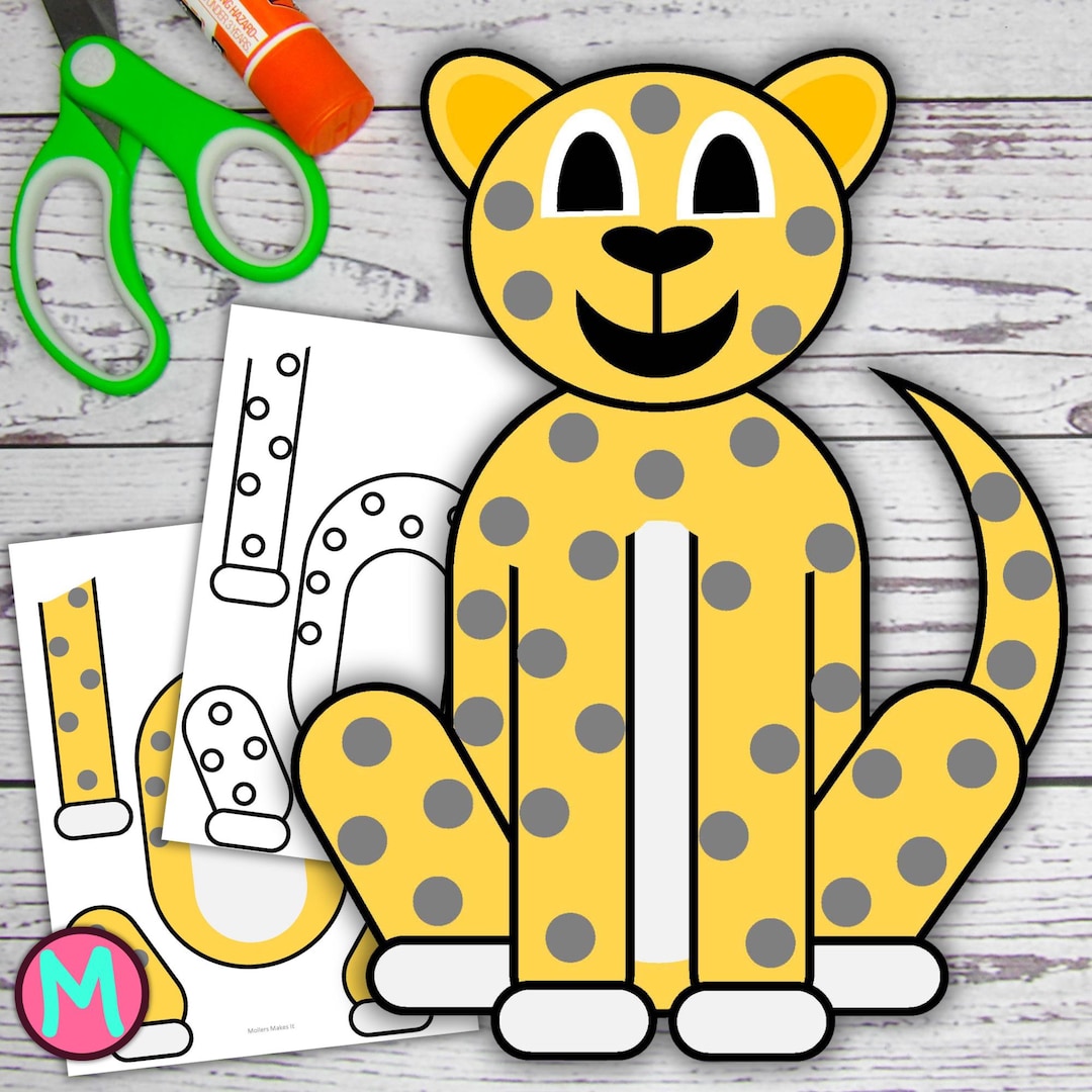 Jaguar Craft Template for Kids, DIY Jaguar Craft, Build a Jaguar ...