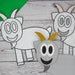 Goat Craft Template: Cut and Paste Farm Animal Activity (PDF) - Etsy