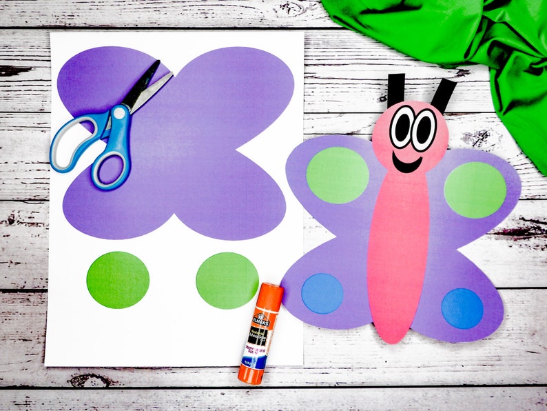 Summer Butterfly Craft Template for Toddlers, Preschoolers ...