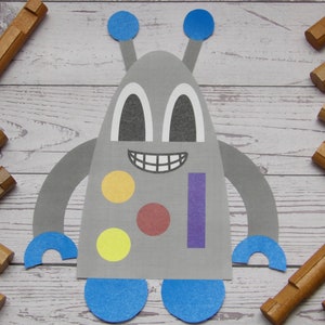 Reasonable Robot Craft Template for Kids, Preschool, Elementary ...