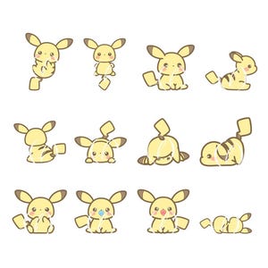 12 Baby Pikachu - Etsy
